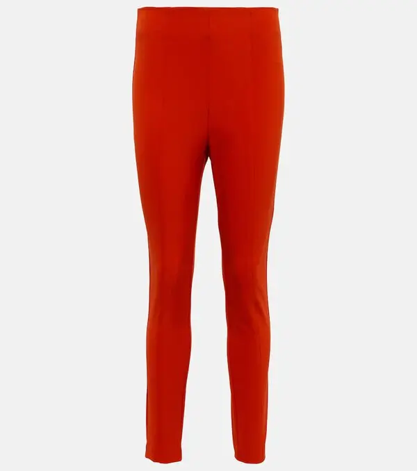 Veronica Beard High-rise Skinny Scuba Pants - Red