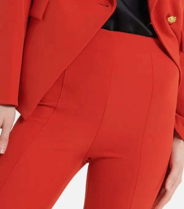 Veronica Beard High-rise Skinny Scuba Pants - Red