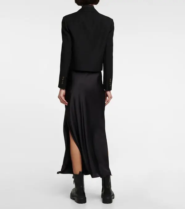 Brunello Cucinelli Cropped Blazer - Black