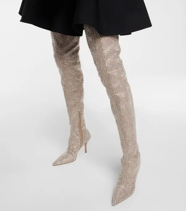 Paris Texas Embellished Over-the-knee Boots