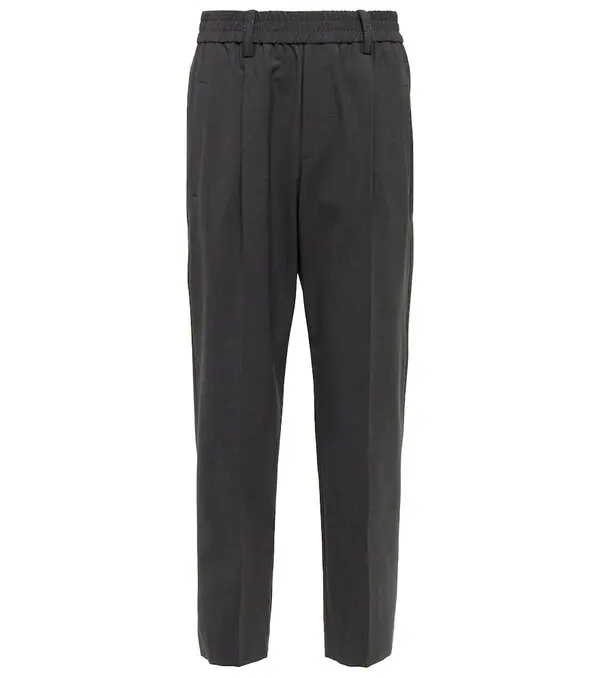 Brunello Cucinelli High-rise Tapered Pants