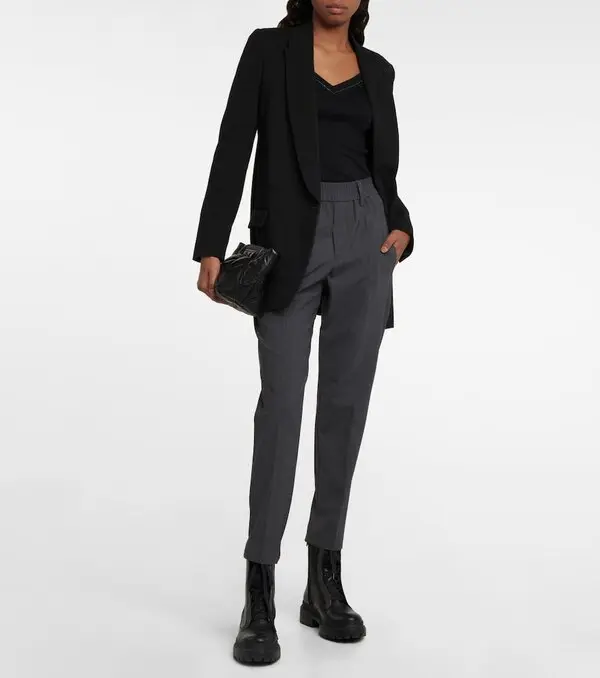 Brunello Cucinelli High-rise Tapered Pants