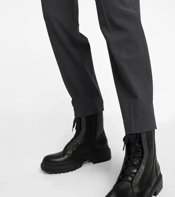 Brunello Cucinelli High-rise Tapered Pants