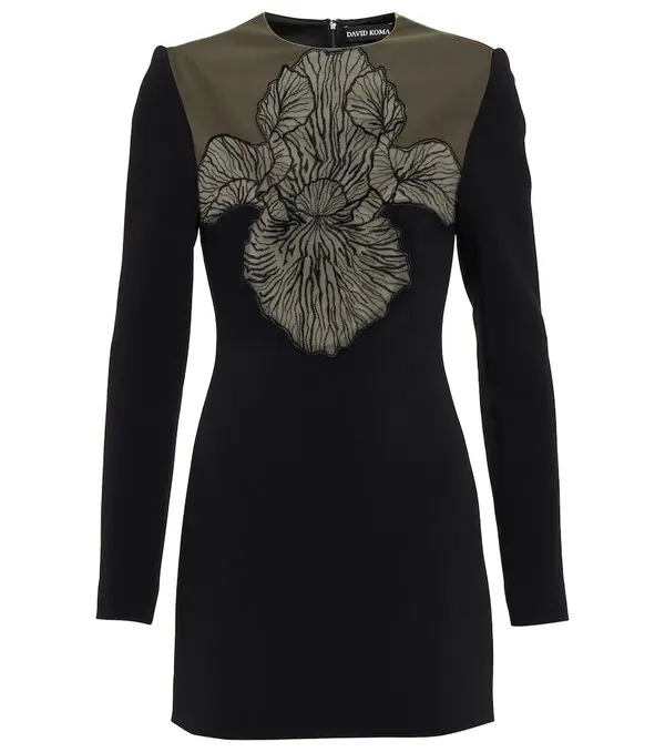 David Koma Macramé-detail Minidress