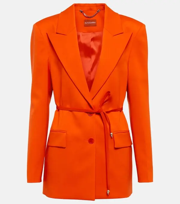 Altuzarra Fenice Wool Blazer - Orange