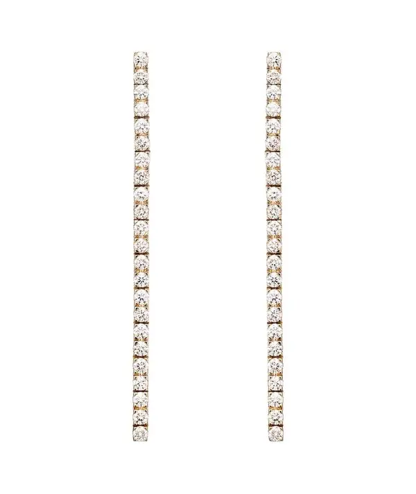 Sophie Bille Brahe River Diamond Earrings - Gold