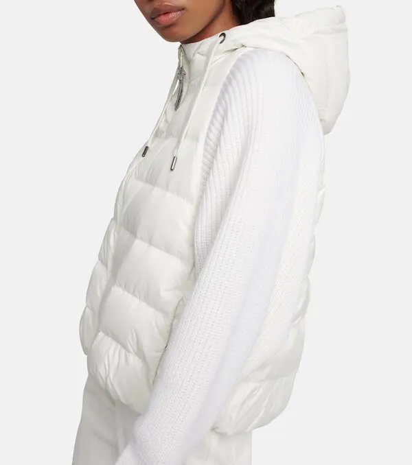 Brunello Cucinelli Wool And Cashmere-blend Knit Jacket - White