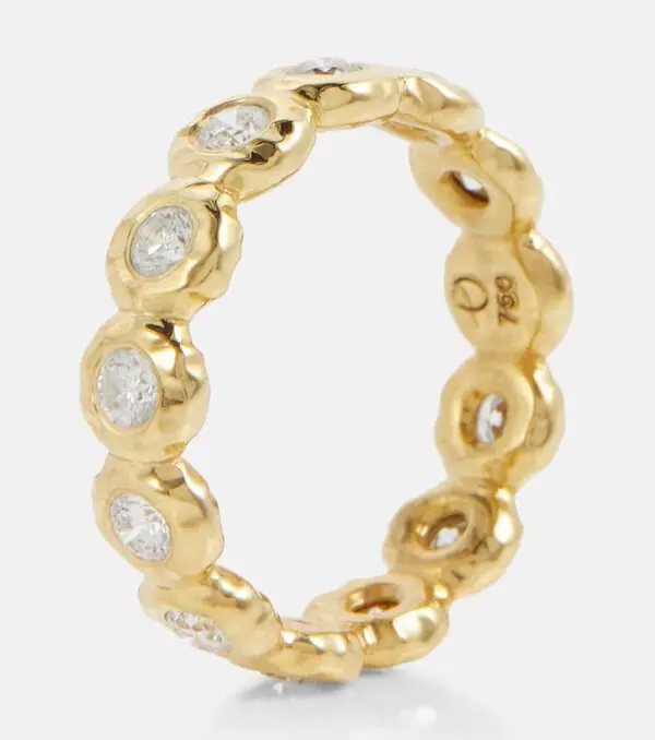 OCTAVIA ELIZABETH Nesting Gem 18kt Eternity Ring With Diamonds
