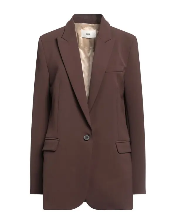 SOLOTRE Single-breasted Blazer - Brown