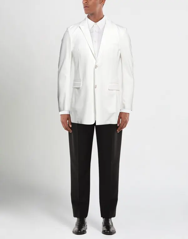 PAOLO PECORA Single-breasted Blazer - White