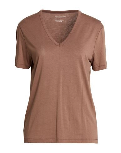 Majestic Filatures Lyocell And Cotton V-neck Jersey T-shirt - Beige