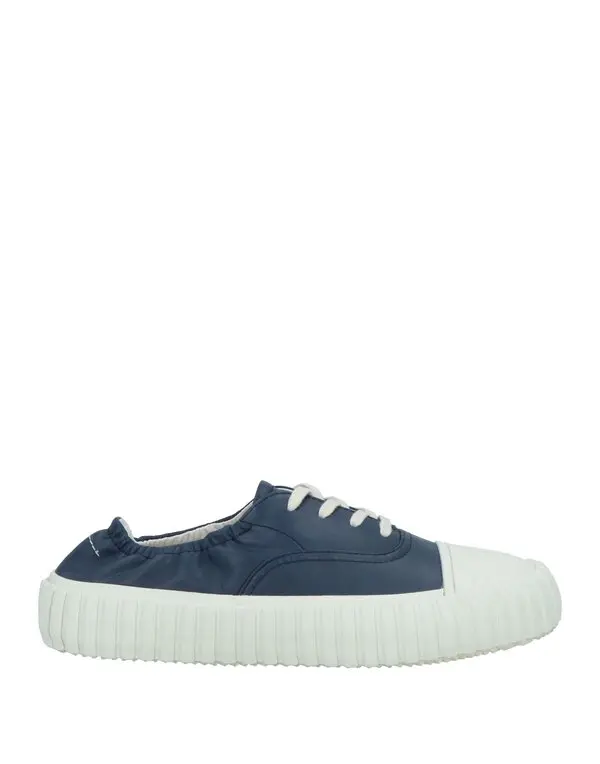 MAISON MARGIELA Soft Leather Low-top Sneakers - Navy