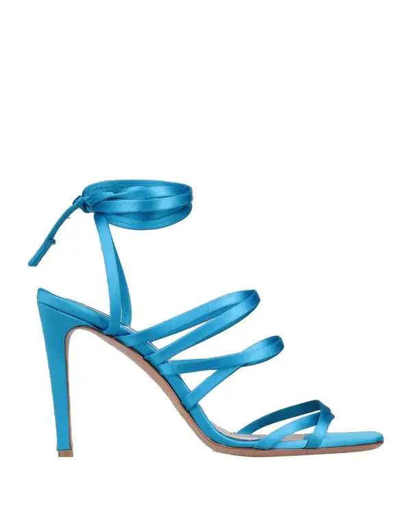 Pinko Lace-up Stiletto Sandals - Blue