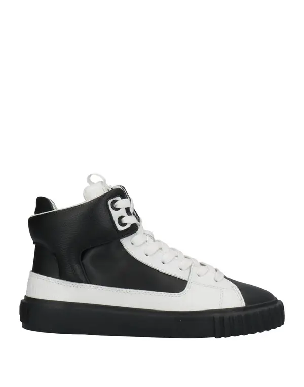 Just Cavalli Leather High-top Sneakers - White