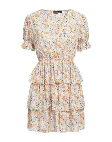 VANESSA SCOTT Floral Print Mini Dress - Apricot