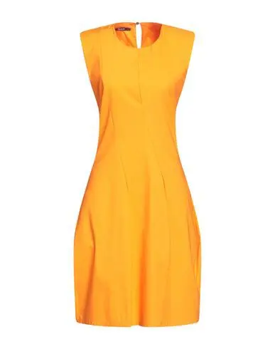 SISTE'S Midi Flared Dress - Orange
