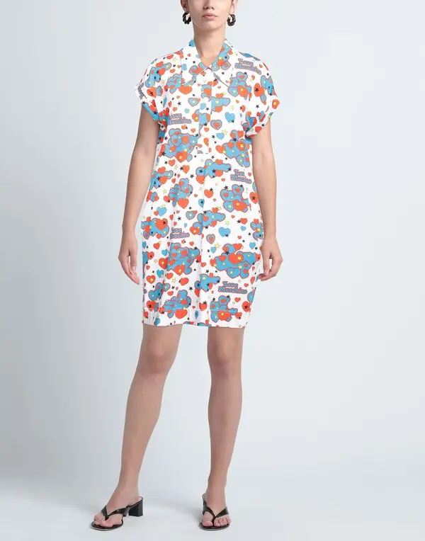 Moschino Printed Shirt Dress - Orange
