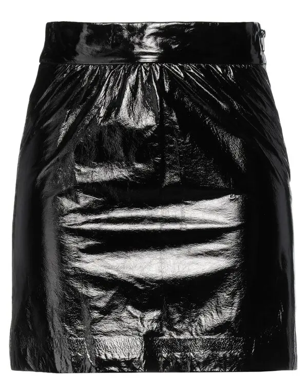 Pinko Mini Flared Sheepskin Skirt