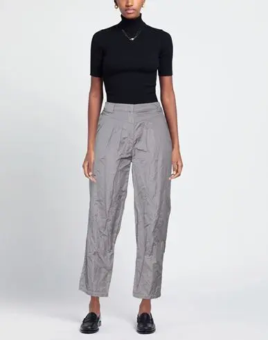 MANILA GRACE Tapered Crinkled Pants