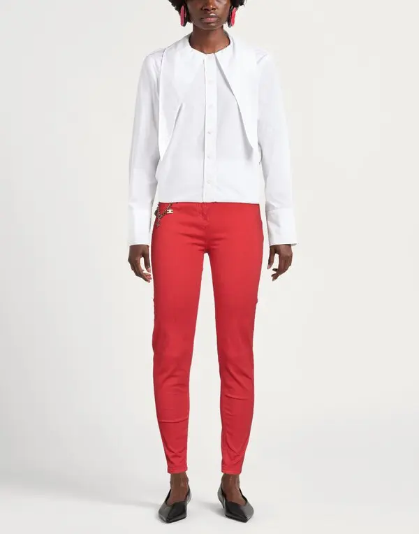 Elisabetta Franchi Cotton-blend Tapered Jeans