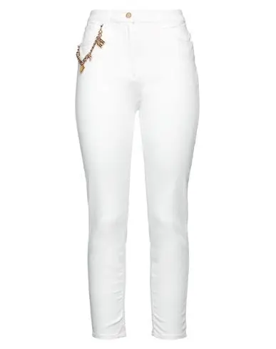 Elisabetta Franchi Cotton-blend Tapered Jeans - White