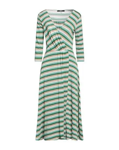 SISTE'S Midi Trapeze Dress - Green