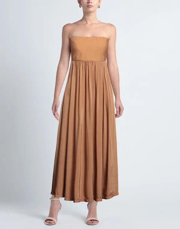 ALESSIA SANTI Midi Dress Viscose Blend - Camel