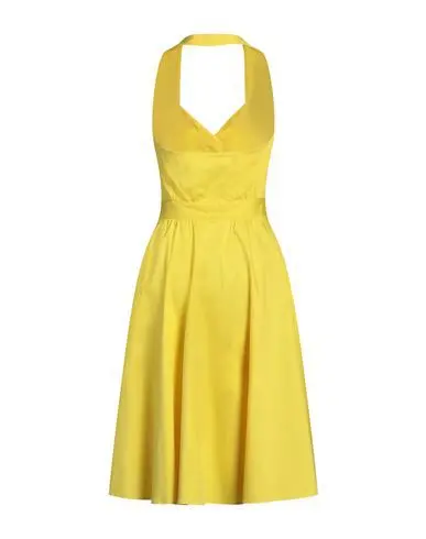Moschino Midi Flared Dress - Yellow