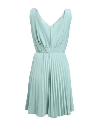 VANESSA SCOTT Mini Pleated Lamé Dress - Blue