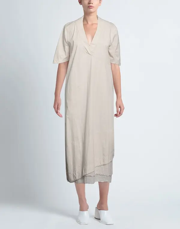 European Culture Midi Dress Size Cotton, Elastane