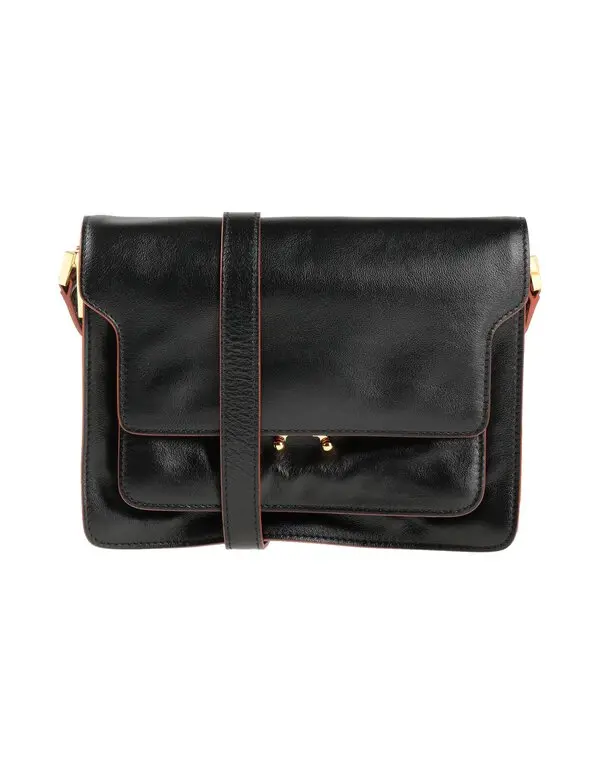 Marni Cross-body Bag In Leather - Black