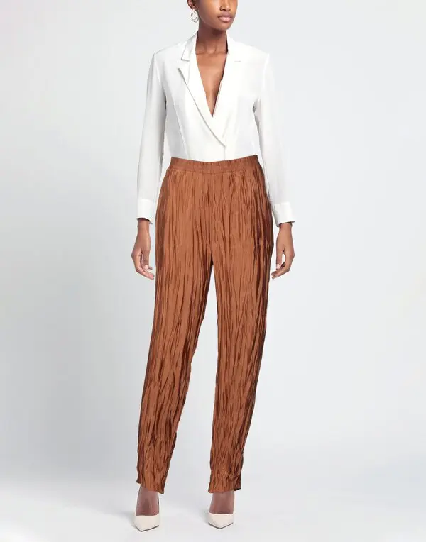 ROBERTO COLLINA Tapered Relaxed Fit Pants - Brown