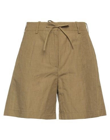 Aspesi Cotton Linen Checked Bermuda Shorts