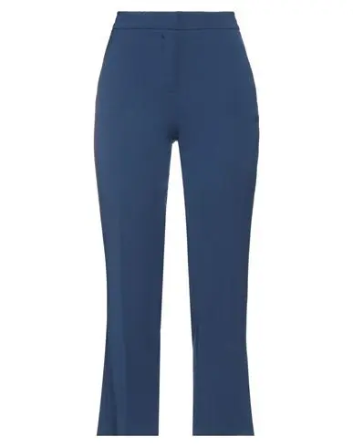 SEMICOUTURE Straight-leg Crepe Pants - Navy