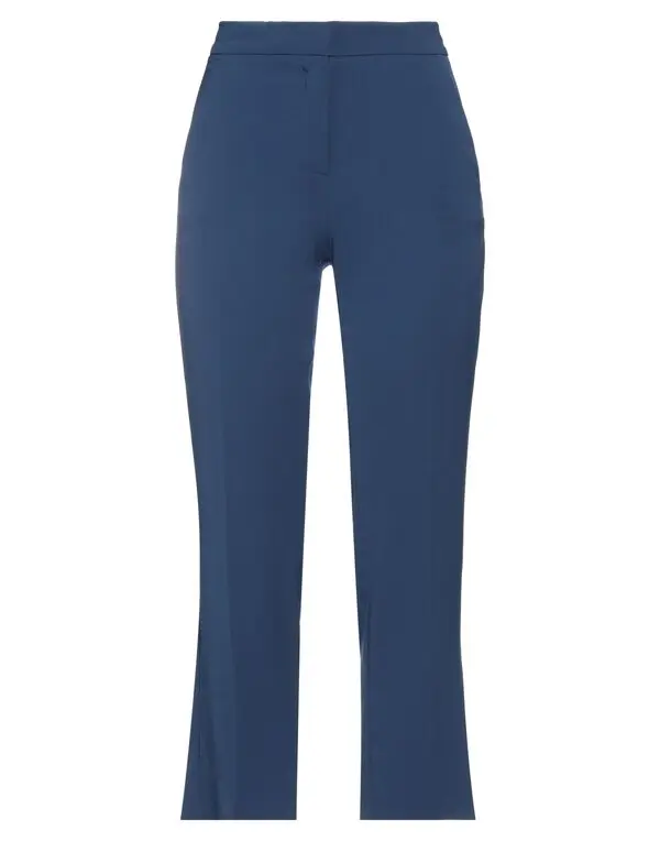 SEMICOUTURE Straight-leg Crepe Pants - Navy