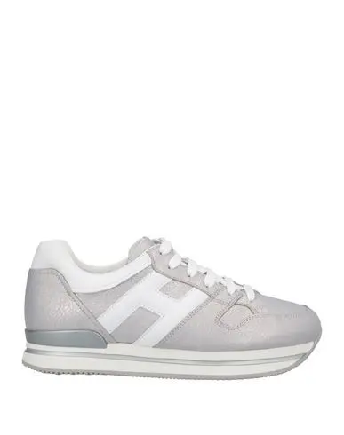 Hogan Leather Low-top Sneakers - Silver