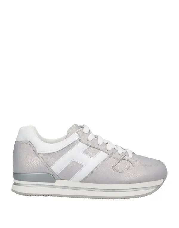 Hogan Leather Low-top Sneakers - Silver