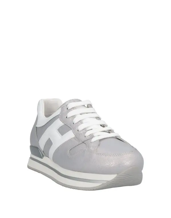 Hogan Leather Low-top Sneakers - Silver