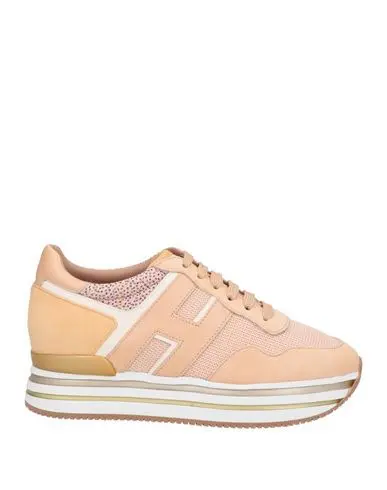 Hogan Leather And Textile Sneakers - Pink