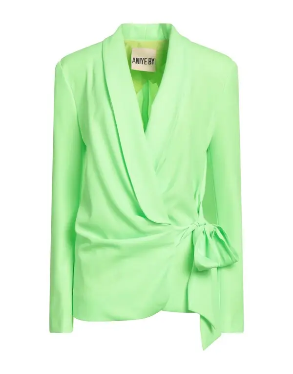 ANIYE BY Single-breasted Blazer With Sash - Green