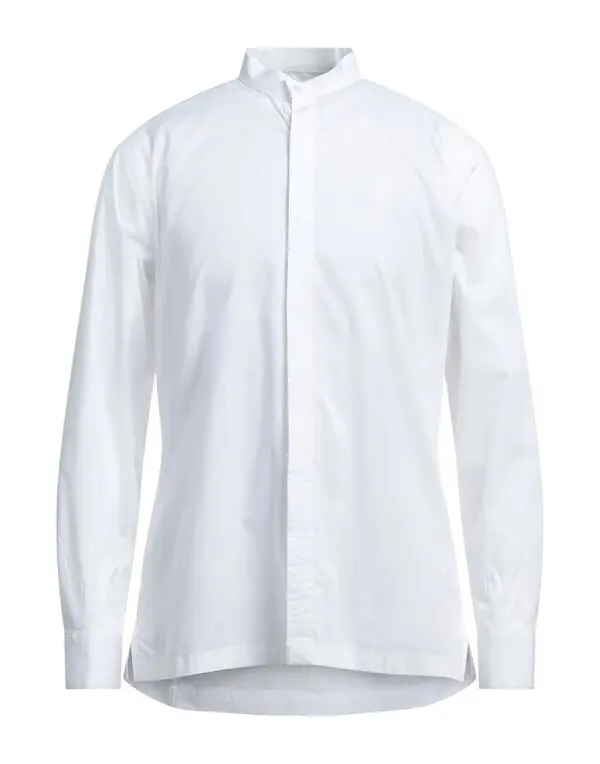 PAOLO PECORA Shirt Size Cotton, Elastane - White