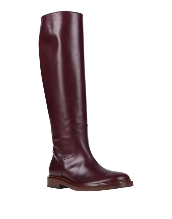 TOD'S Leather Riding Boots - Red