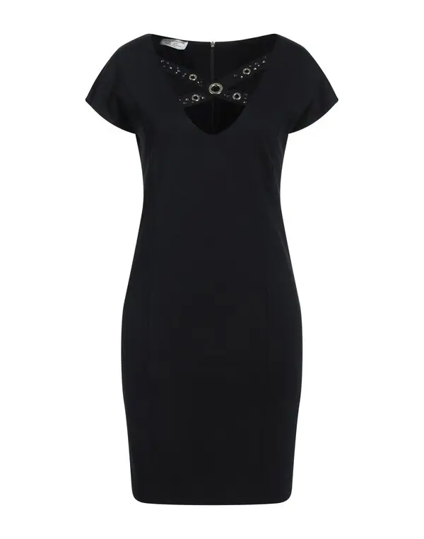EAN 13 Mini Bodycon Dress With Appliqués