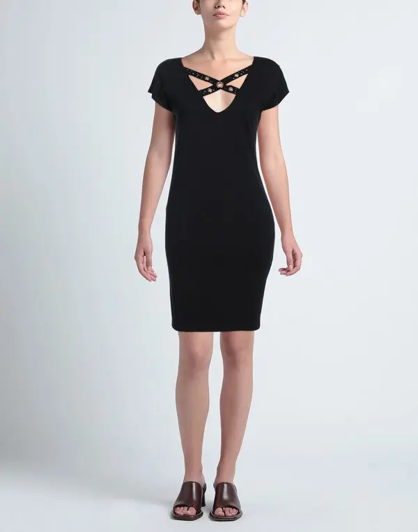 EAN 13 Mini Bodycon Dress With Appliqués