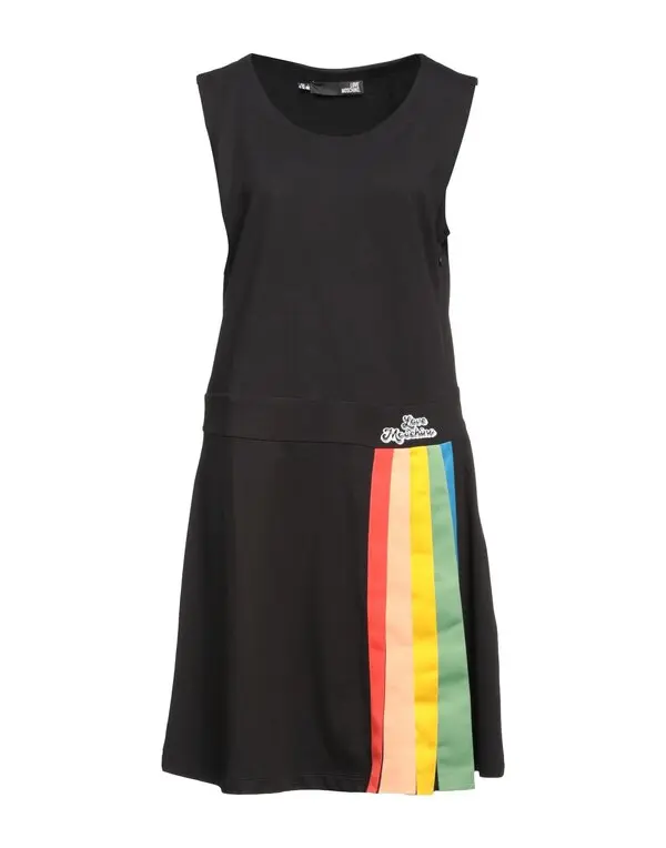 Moschino Striped T-shirt Midi Dress - Black