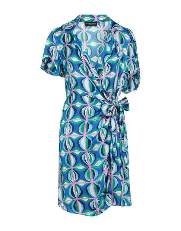 ANGELA MELE MILANO Mini Viscose Wrap Dress