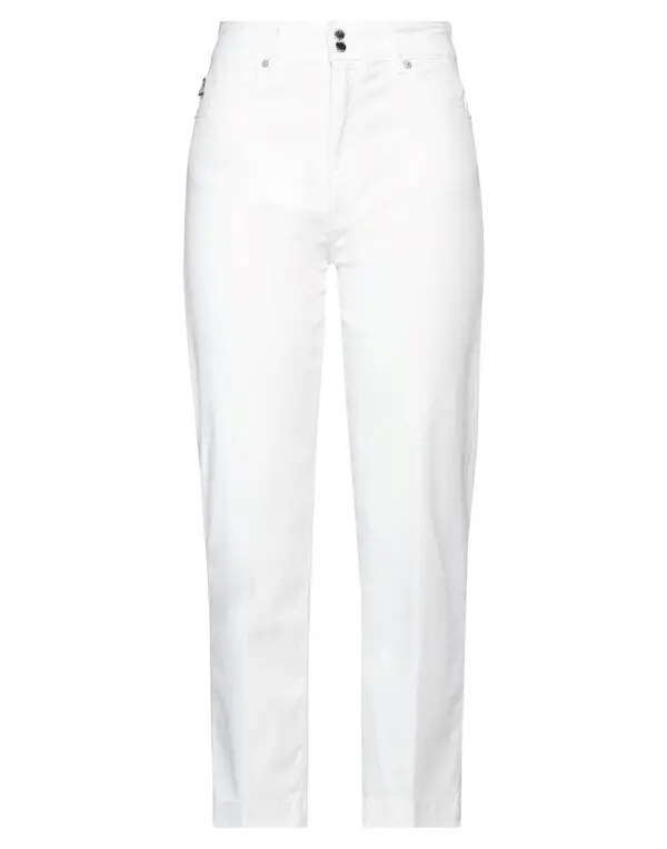 Moschino Straight Leg Trousers - White