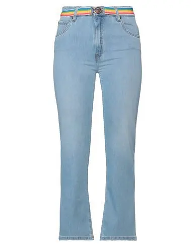 Moschino Straight-leg Jeans With Leather Trims