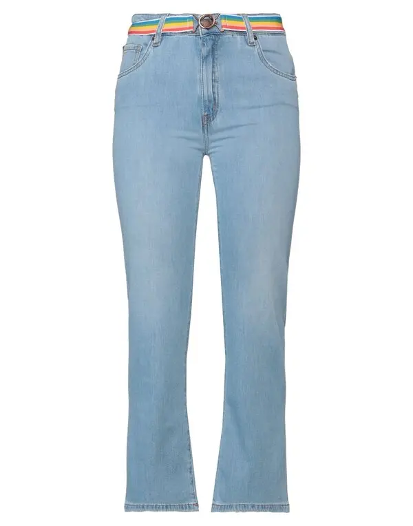 Moschino Straight-leg Jeans With Leather Trims