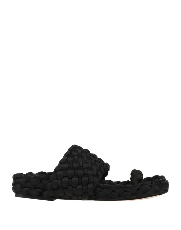 PALOMA BARCELO Textile Fibers Thong Sandals - Black